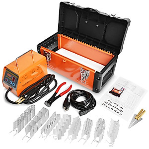 OIMERRY Plastic Welder Kit with 800pcs Hot Staples, 5-Level Adjustable Power, 110V Hot Stapler Bumper Plastic Repair Welding Kit