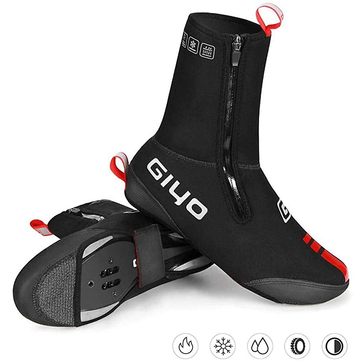 GIYO Cycling Shoes Covers, S-XXXL Neoprene Waterproof and WinterProof Bike Cycling Overshoes for Men Women Road Mountain Bike Booties…
