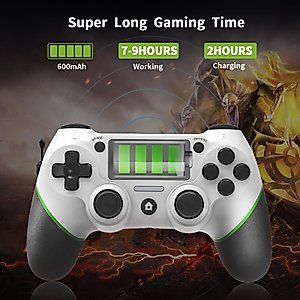 MSXGSYYDS Wireless Controller for PS4, Remote Controllers Compatible with Playstation 4/Slim/Pro,Wireless Gaming Pro Controller with Dual Vibration/6-Axis Motion/3.5mm Audio Jack【Upgraded】