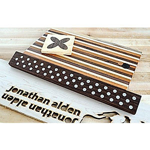 Magnetic Wooden Knife Bar Holder Strip, Cherry or Walnut, 12, 16, 20, or 24 Inch (16 Inch, Walnut)