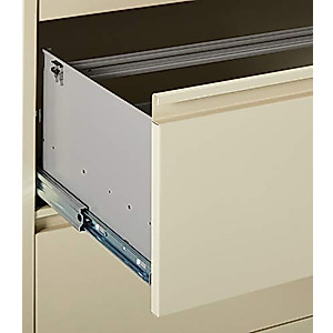 Lorell 4-Drawer Lateral File, 42 by 18-5/8 by 52-1/2-Inch, Putty