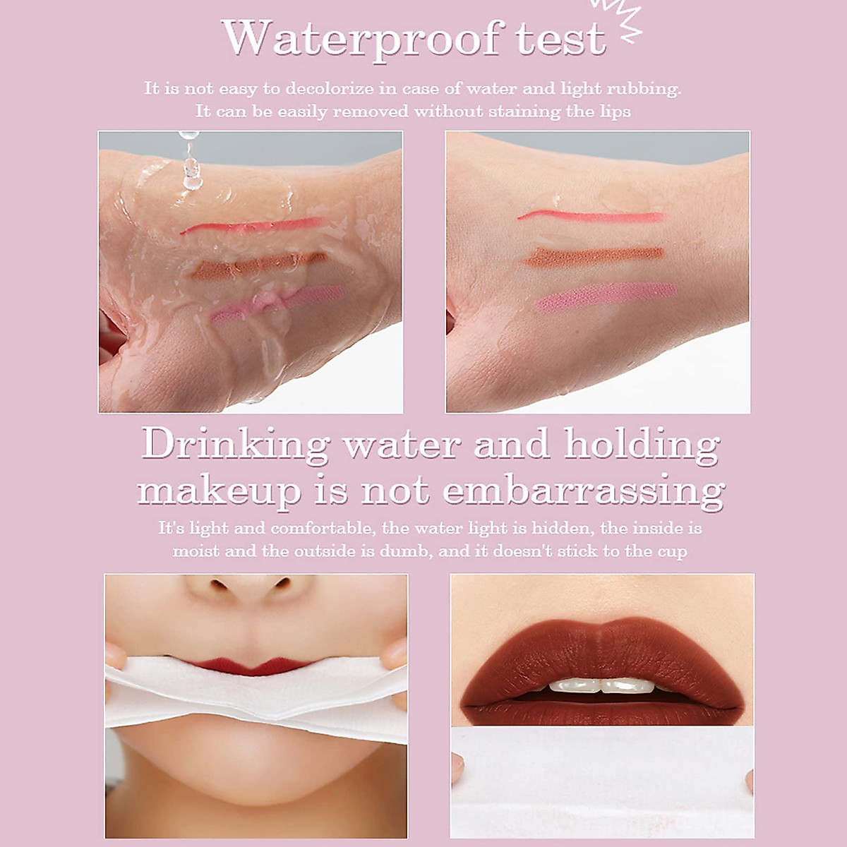 LuckNest High Pigmented Lip Liner Set - 12 Colors with 3 Pencil Sharpeners Waterproof Non-marking Matt Velvet Lipstick Pen for Daily/Travel/Party/Work (A)