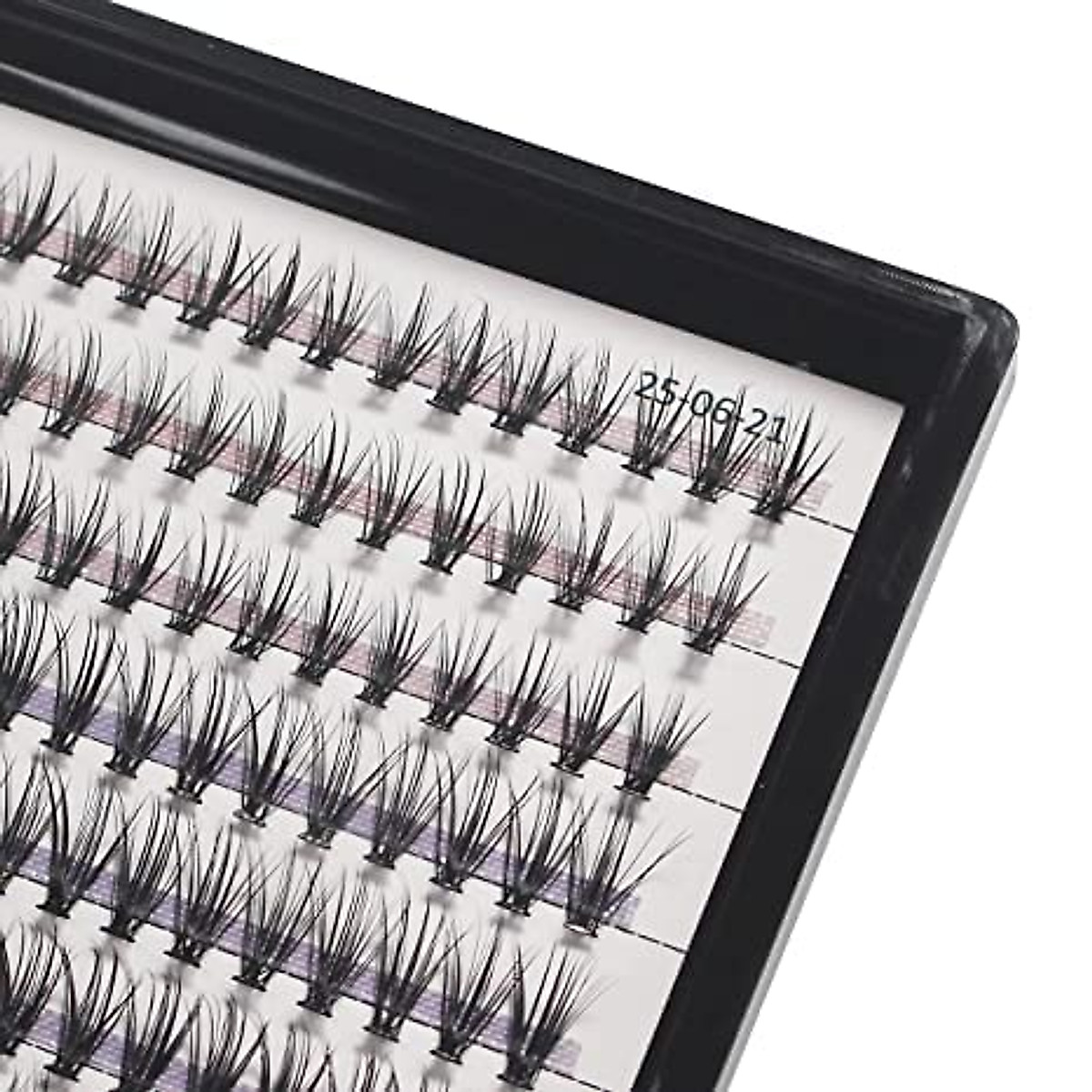 Dedila 200Pcs Handmade Individual False Eyelashes Thickness 0.07mm D Curl Mixed 10-12-14mm /11-13-15mm/12-14-16mm/16-18-20mm 3D Volume Cluster Eye Lashes Etensions (10-12-14mm)
