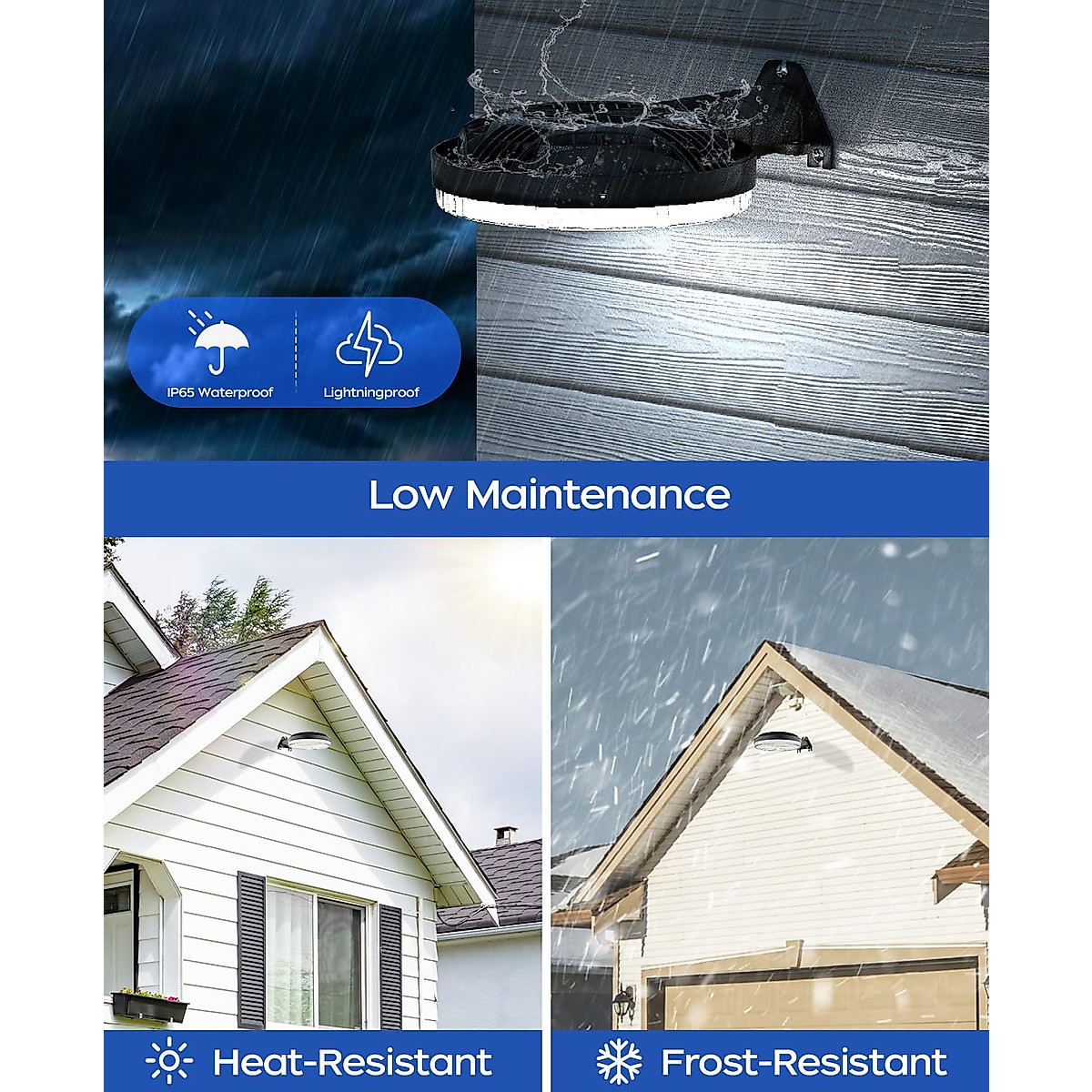 CINOTON Dusk to Dawn Led Outdoor Lighting, Barn Light with 100W 13000LM 5000K Daylight IP65 Waterproof Outdoor Flood Light with Photocell for Yard Garden Patio Street Garage