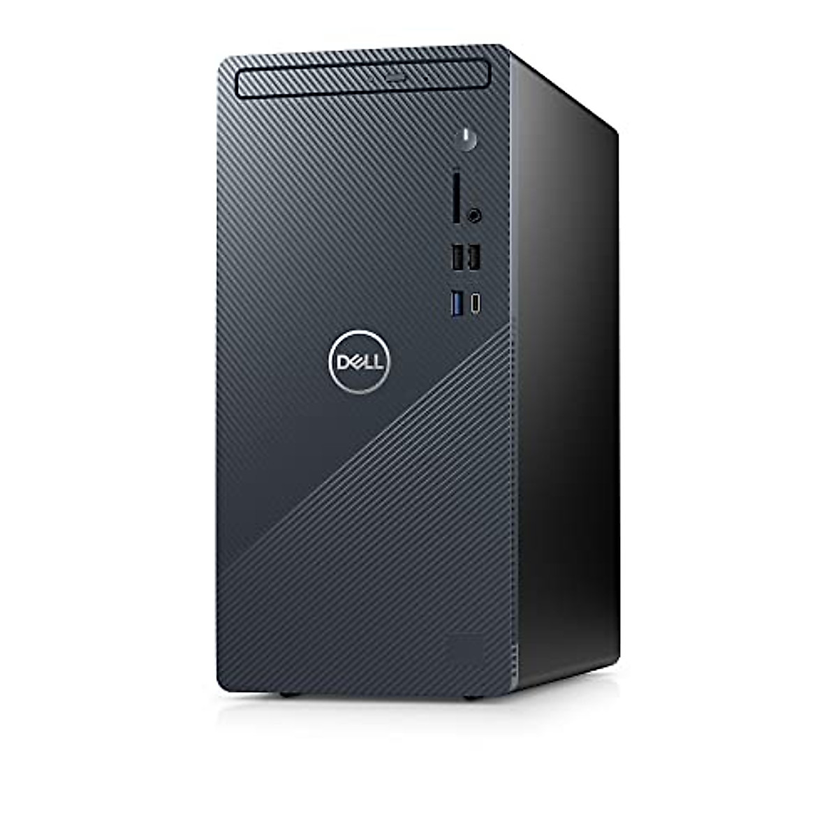 Dell Inspiron 3910 Desktop Computer Tower - 12th Gen Intel Core i5-12400, 16GB DDR4 RAM, 256GB SSD + 1TB HDD, Intel UHD Graphics 730, WiFi 6, HDMI, Bluetooth, USB-C, Windows 11 Home - Blue