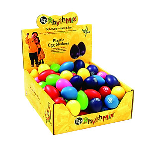Latin Percussion LPR001BD48-I Rhythmix Plastic Egg Shakers 48-Piece, Assorted Color