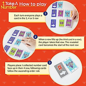 AMIGO Games Take 5 & Take a Number – Two Complete Games in One – Take 5 is The Classic 6 Nimmt! & Take a Number is Also Known as X Nimmt! – Classic Card Games for Kids & Adults Ages 8 & Older