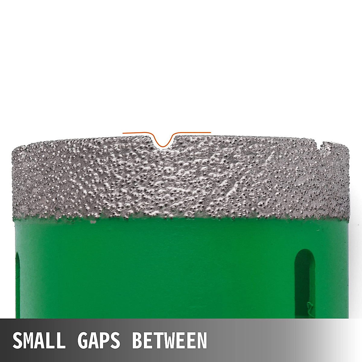 VEVOR 5PCS Diamond Hole Saw Set, Diamond Drill Core Bits with Saw Blade, Heavy Duty Hole Saw Arbor 0.87"/1.4"/1.6"/2"/2.5" M14 Thread Carborundum Granite for Glass, Ceramics, Porcelain, Ceramic Tile