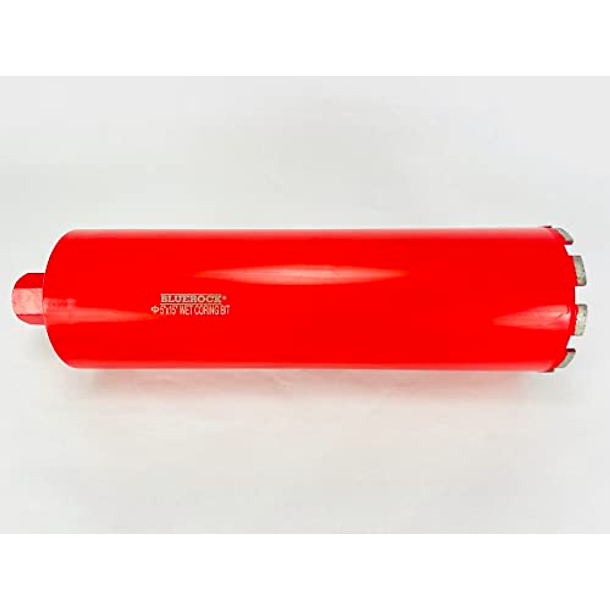 5" Inch Diamond Wet Core Drill Bit 1-1/4” Threaded by BLUEROCK Tools for Concrete Rebar Asphalt Brick Rock Masonry Hole Barrel Coring