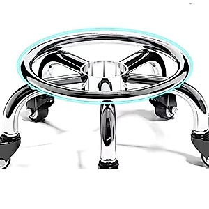 Figrosd Low Rolling Stool Roller Short Stools Universal Swivel Caster Stools Easy Mobility and Convenient Work,9 inch Height-Weight Capacity 350 Pounds (Black)