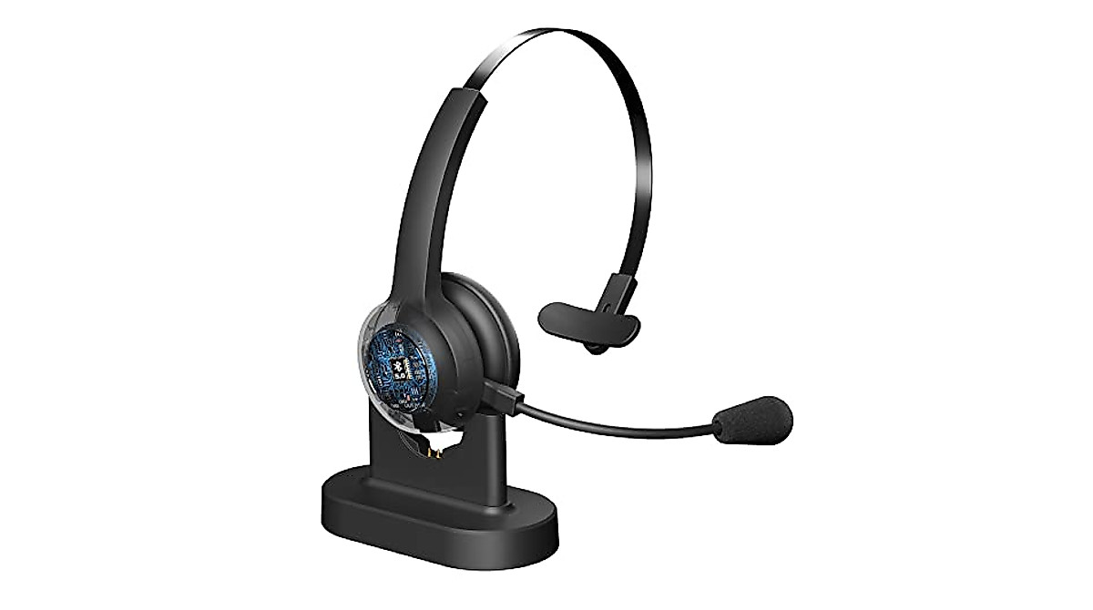 ELEVOC Trucker Headset: AI Noise Cancelling Mic, 50 Hr Talk