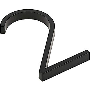 Distinctions 844712 Black Upgraded 5" Floating House Number 2