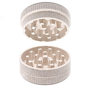 Cali Crusher Eco Hemp - California's Best - #1 Biodegradable Herb Grinder 2.15 Inch 2 Piece Hemp Grinder (White)…