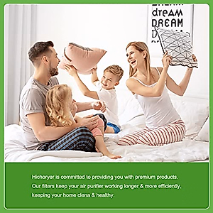 Hichoryer MJ002H Replacement Filter, Compatible with POMORON MJ002H / MGK21J02 Air Purifier, High Performance Multi-Layer Filter, Compare to Part# MJ002H-RF, 2 Pack