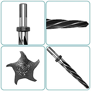 3/4" Drill Bridge/Construction Reamer with 1/2" Shank Chuck,HSS 3/4" Taper Bridge Reamer Bit Tool for Steel Metal Wood Alloy to Align Existing Hole and Enlarge Hole