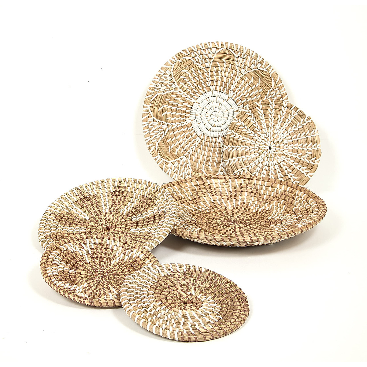 Wall basket décor basket wall décor set of 6 wall baskets woven wall décor wicker wall décor woven basket wall décor wall hanging baskets boho wall baskets seagrass baskets set boho basket wall art set 6