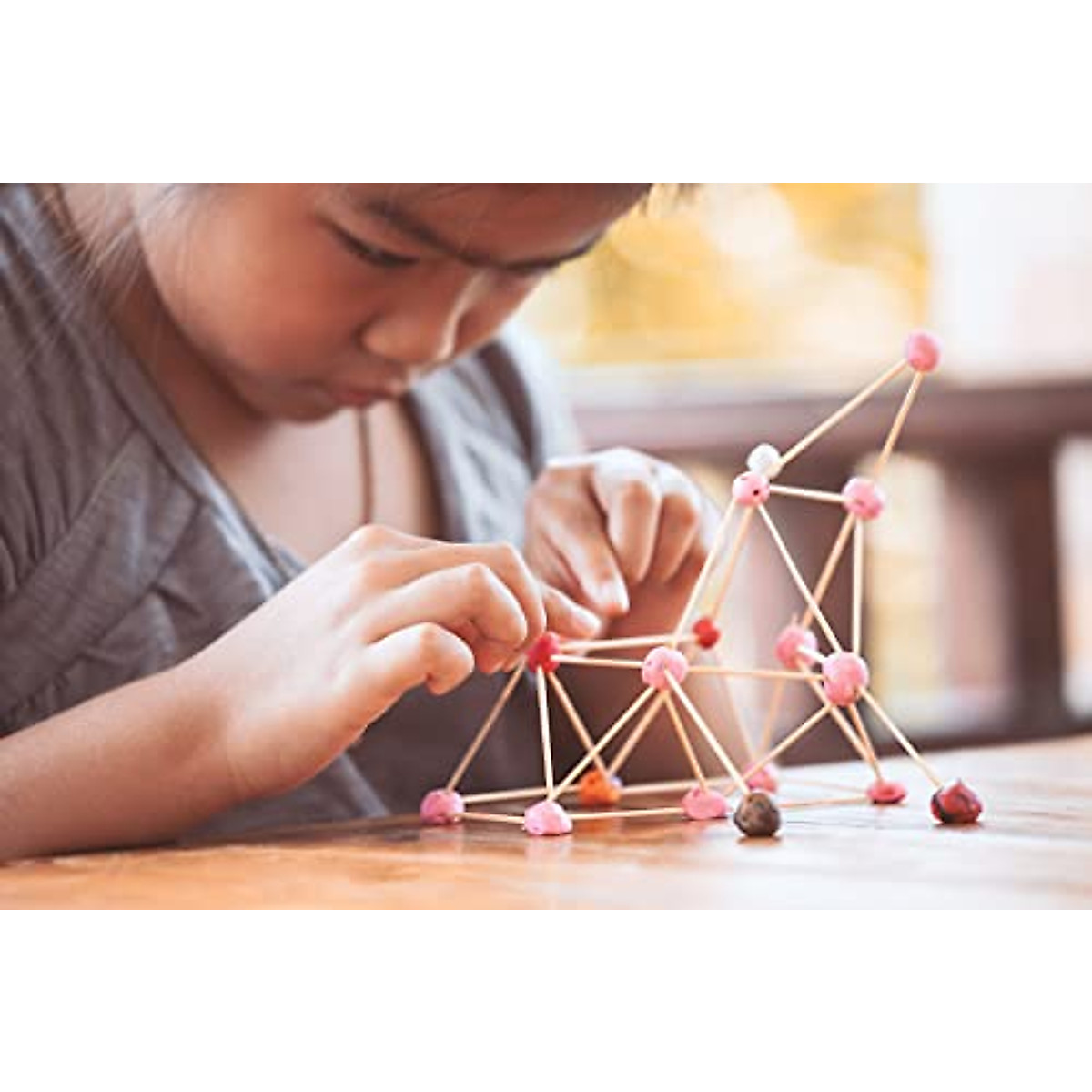 Gmark Round Hotel Toothpicks 800 ct - 3 Boxes Pack Total 2400 ct - 2.5" Natural Wooden Toothpicks GM1021