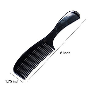 Soft 'N Style (2 Pack) - 8 inch Styling Essentials Round Handle Comb included 5" Favorict Pocket Comb
