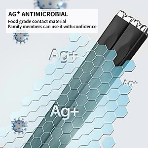 5 Pairs for Chopsticks Reusable, Fiberglass Chopsticks, Common Asian Home Gadgets, 9.56 Inch - Black, for Cooking Chopsticks, Non-Slip Lightweight and Easy to Use