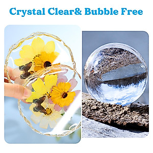 LET'S RESIN Resin Epoxy Kit, 1.5 Gallon Bubble Free & Crystal Clear Epoxy Resin Supplies with Measuring Cups,Stir Stick,Gloves,Resin and Hardener for Mold Casting,Jewelry,Art,Craft