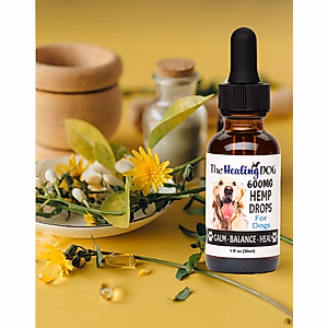 The Healing Dog: Hemp Drops for Dogs - 600mg