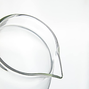 Glass Pitcher with Lid, Water Carafe 80 oz, Iced Tea, Juice, Milk, Coffee, Lemonade Pitcher, Borosilicate Boiling Glassware, Hot & Cold Beverages