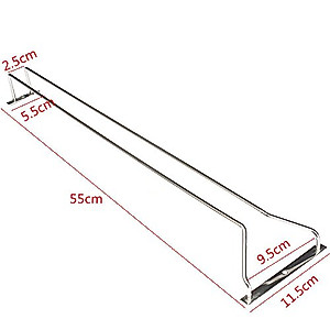 Fangfang Stainless Steel Wine Glass Hanger Rack, Wall Mounted Wine Rack,Under Cabinet Stemware Rack (21 Inch)