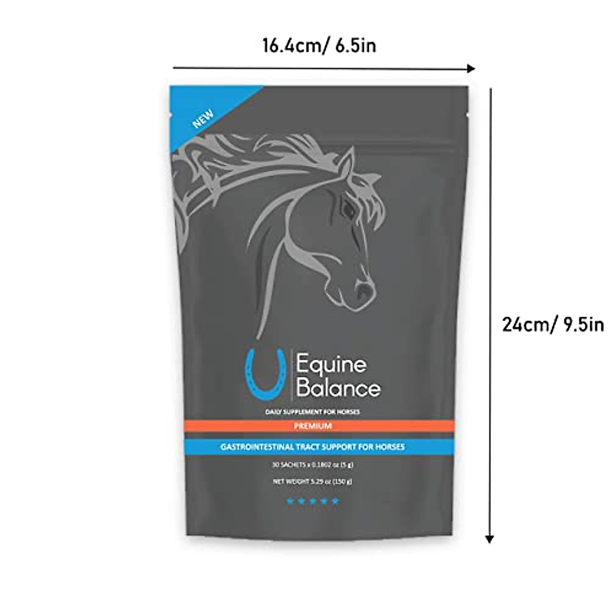 Equine Balance Premium Daily Supplement for Horses | Organic Advanced Bio-Nano Technology to Support Digestive Health | Improves Stamina | Immunity and Joint Support | 30 Day Supply | 5 oz