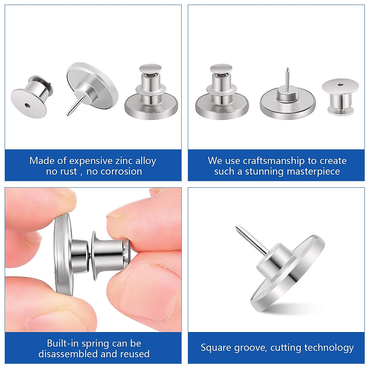 12 Sets Jean Buttons Pins for Jeans, No Sew Jean Buttons for Loose Jeans Pants Button Tightener, Ceryvop Adjustable Buttons for Jeans Too Big Snap Tack Jeans Button Replacement