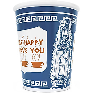 KJUYT 10 oz. Ceramic Cup We are happy to serve you” gifts women birthday gifts coffee mug get well coffee mugs, big, Blue