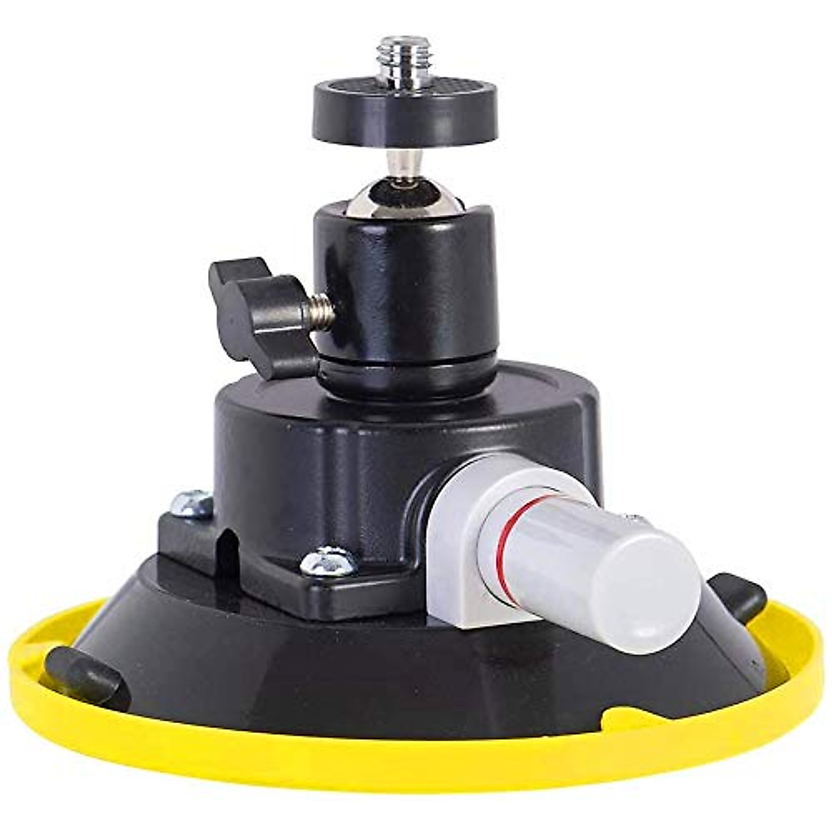 ZUOS 4.5" Car Camera Mounting Kit Pump Vacuum Suction Cup Mount, Professional Camcorder Vehicle Holder w/ 360° Panorama Ball Head and 180°, DSLR Camera Video Stabilizer Car Sucker Cup Holder (4.5")