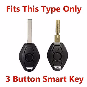 Rpkey Leather Keyless Entry Remote Control Key Fob Cover Case Replacement Fit for 3 5 7 Series M3 M5 M6 X3 X5 Z3 Z4 Z8 LX8FZV