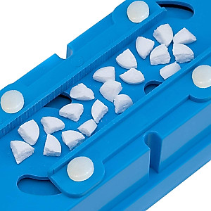 Multiple Pill Splitter. Original Patented Design, with Accurate Pill Alignment, Sturdy Cutting Blade and Blade Guard, for Splitting and Quartering Round or Oblong Pills.US Patent No. 9,827,165.