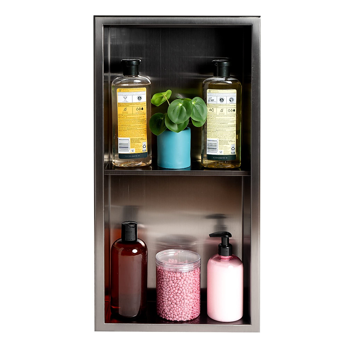 ALFI brand ABNP1224-BB Shower Niche, Brushed Black