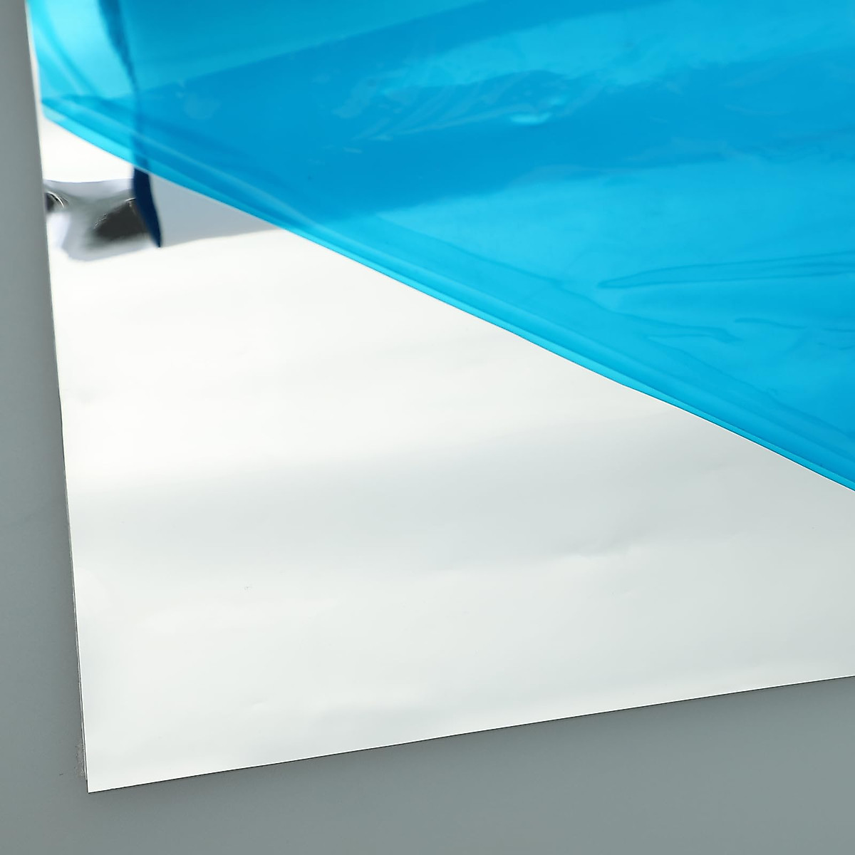 MANMAOHE 2Pcs Large Flexible Mirror Sheets 19.7x39.4 Inch Self Adhesive Non Glass Mirror Tiles Plastic Cuttable Full Body Mirror Sheet Large Mirror Stickers for Bathroom Bedroom Home Wall Decor(2pcs)