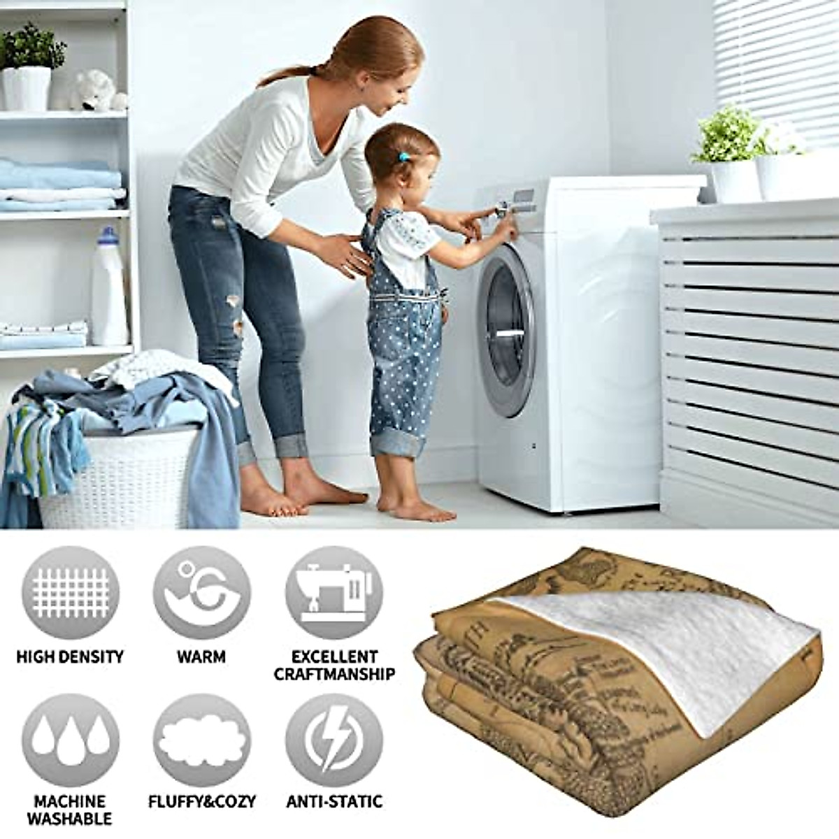 Fleece Blanket Lord of The-Rings Blankets Warm Cosy Throw Blanket for Sofa and Bed Super Soft and Lightweight Blanket for All Seasons, 50 x 40 inches