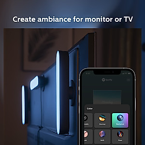 Philips Hue Play Base Kit + Extension (2 Hue Play Bars + 1 Plug), Compatible with Alexa Apple HomeKit and Google Assistant, Black