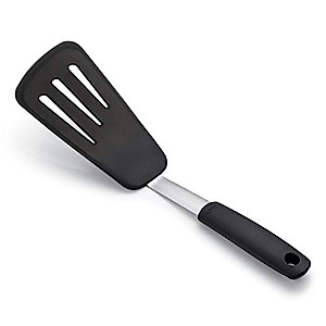 OXO Good Grips Silicone Flexible Omelet Turner,Black