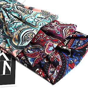 Aceorna Boho Headbands Wide Knot Hair Band Elastic Turban Head Band Stretch Twist Head Wraps Fashion Hair Accessories for Women 3 Pcs (Set F)