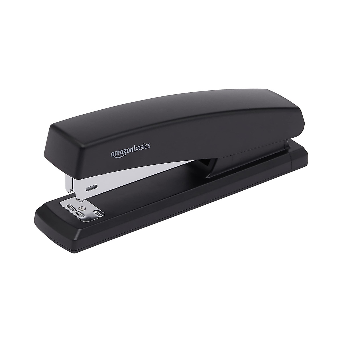 Amazon Basics Stapler with 3750 Staples, Office Stapler, 25 Sheet Capacity, Non-Slip, Black, 3 Pack