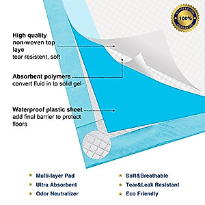 Petfamily Super-Absorbent Dog Training Potty Pee Pads Puppy Piddle Pads (100-Count)