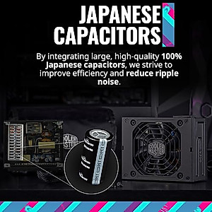 Cooler Master V850 SFX Gold ATX3.0 Full Modular Power Supply, 850W SFX, 80+ Gold, 90-Degree 12VHPWR PCIe 5.0 Connector, SFX-to-ATX Bracket, Silent Fan, 10 Year Warranty (MPY-8501-SFHAGV-3US)