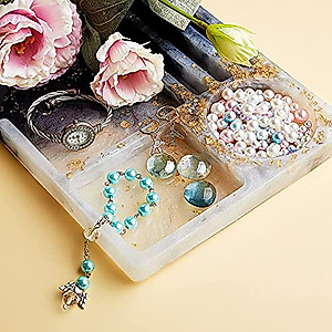 Large Resin Tray Molds, Rectangle Resin Mold Silicone for Epoxy Resin, Silicone Tray Mold for Resin Casting, Silicone Molds for Epoxy Resin Tray, Resin Tray Molds for DIY Jewelry Box, Home Decoration