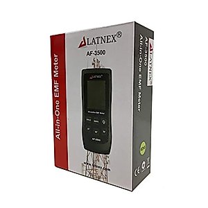AF-3500 EMF Meter RF Detector and Reader with Calibration Certificate - Measures High and Low EMF Emissions from Cell Phones Towers, Smart Meters, Modems, Power Lines, Appliances, Electrical Boxes