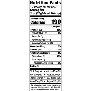 Amazon Brand - Happy Belly Pecan Halves, No Added Salt, 16 ounce (Pack of 1)
