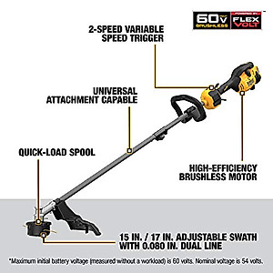 DEWALT DCST972B String Trimmer, Yellow/Black