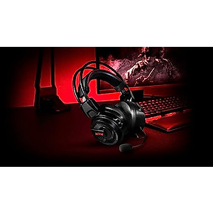 XPG Precog Gaming Headset with Mic Hi-Fidelity Dual Drivers 7.1 Virtual Surround Sound (XPG Precog), One Size