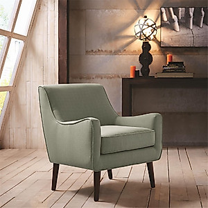 Wycian Kitchen Chair High Chair Seat, Sofa Chair Solid Wood Seaweed Green for Living Room Bedroom Dining Rooms Garden 1PC