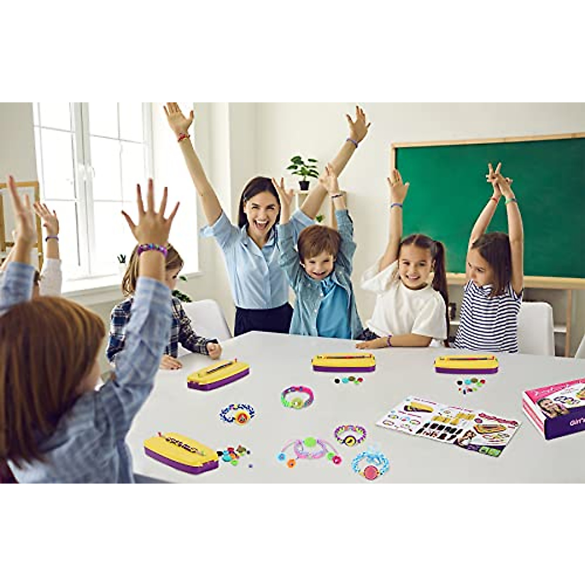 DDAI Arts and Crafts for Kids Age 8-12 Friendship Bracelet Making Kit for Girls - Best Birthday Gifts Ideas for Girl 7 9 10 11 Year Old - Popular Bracelets String Maker Toys Set