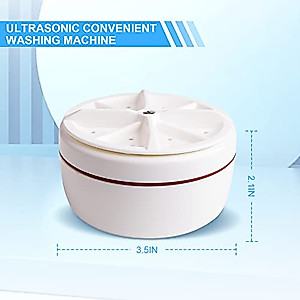 Candykisscase Portable Washing Machine Mini Washing,Mini Dishwashers Ultrasonic Turbo Disinfection with USB, Suitable for Home, Business, Travel, College Room, RV, Apartment